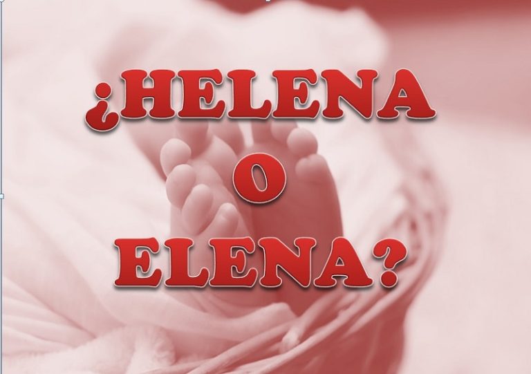 ¿Helena o Elena? Descubre los secretos de ese nombre
